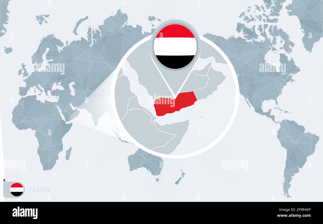 Yemen world map