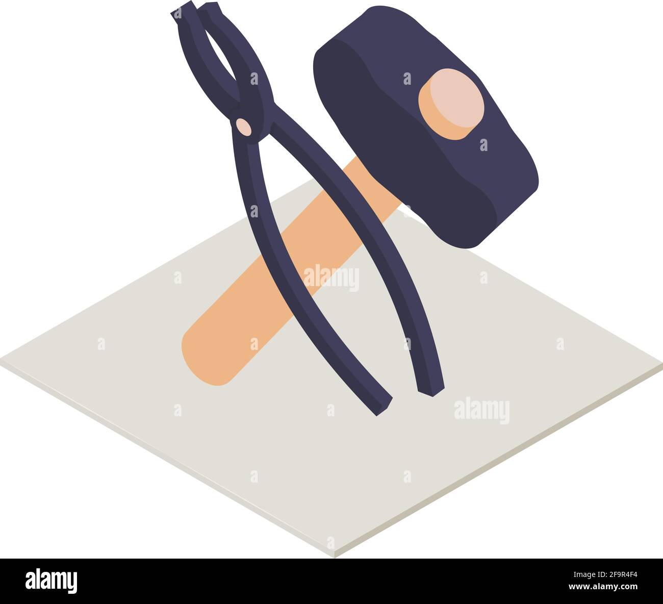 Forging tool icon. Isometric illustration of forging tool vector icon ...