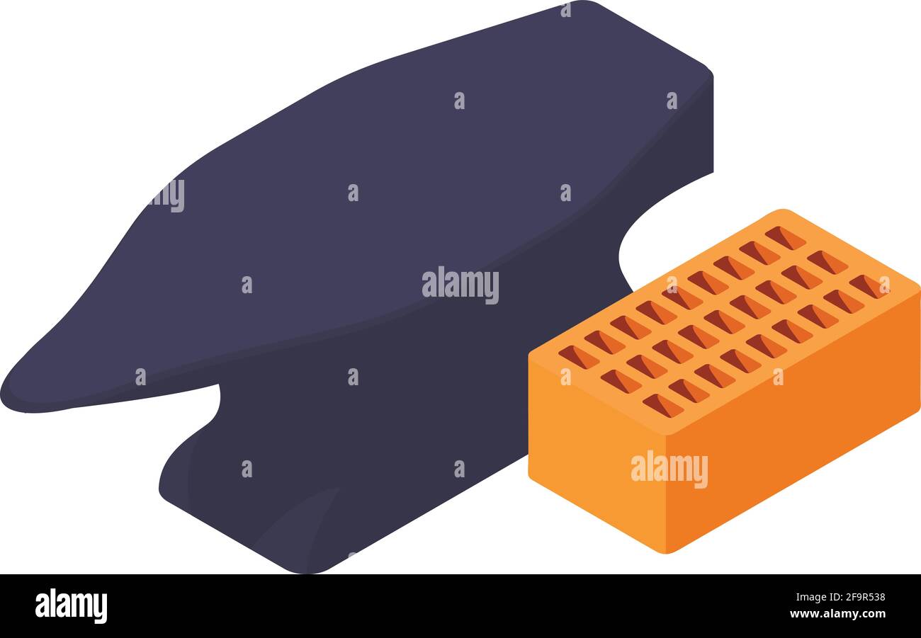 Blacksmith tool icon. Isometric illustration of blacksmith tool vector ...