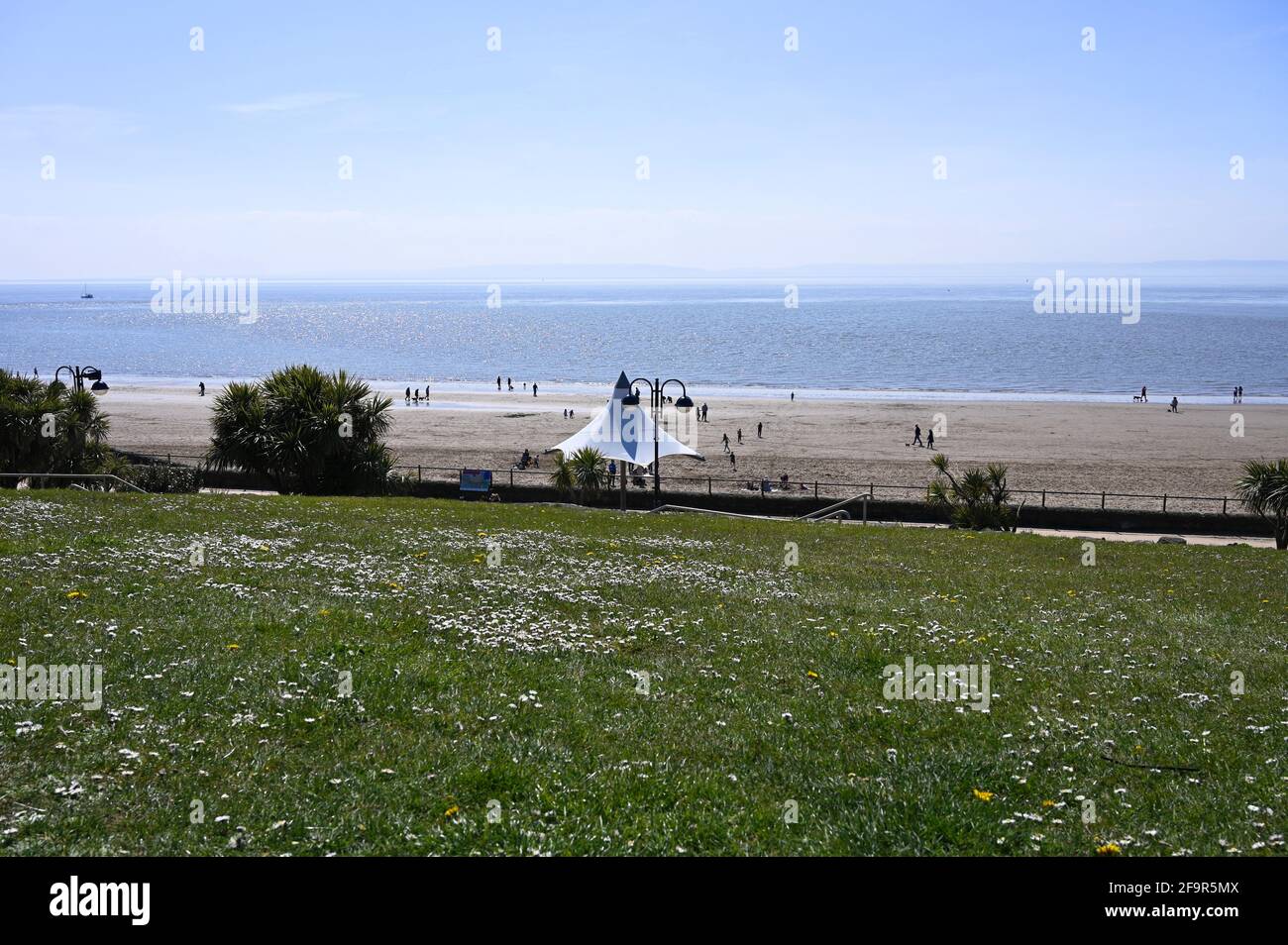 Barry Island, Wales, UK - April 17, 2021: Barry is a vibrant coastal ...