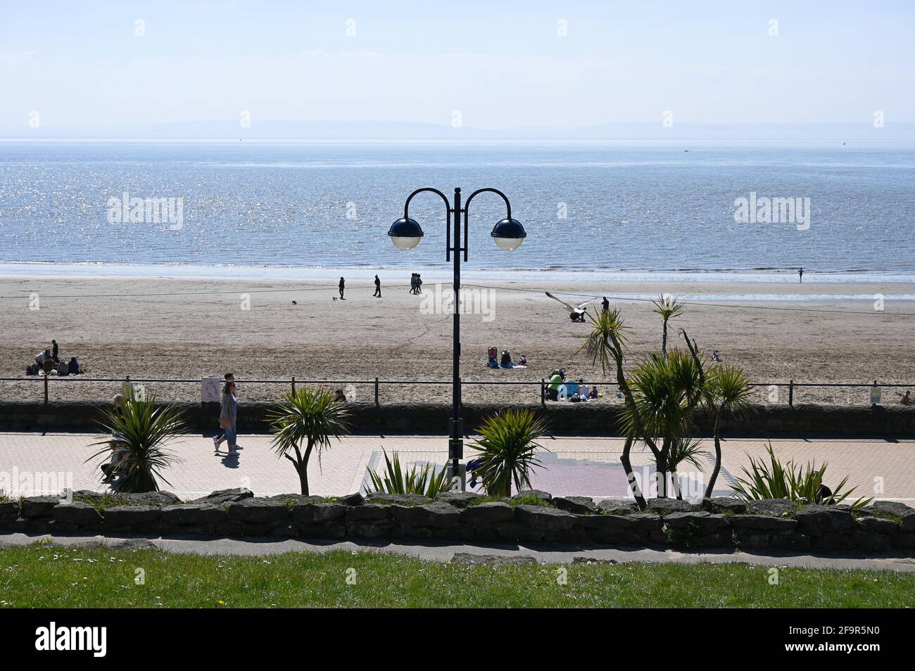 Barry Island, Wales, UK - April 17, 2021: Barry is a vibrant coastal ...