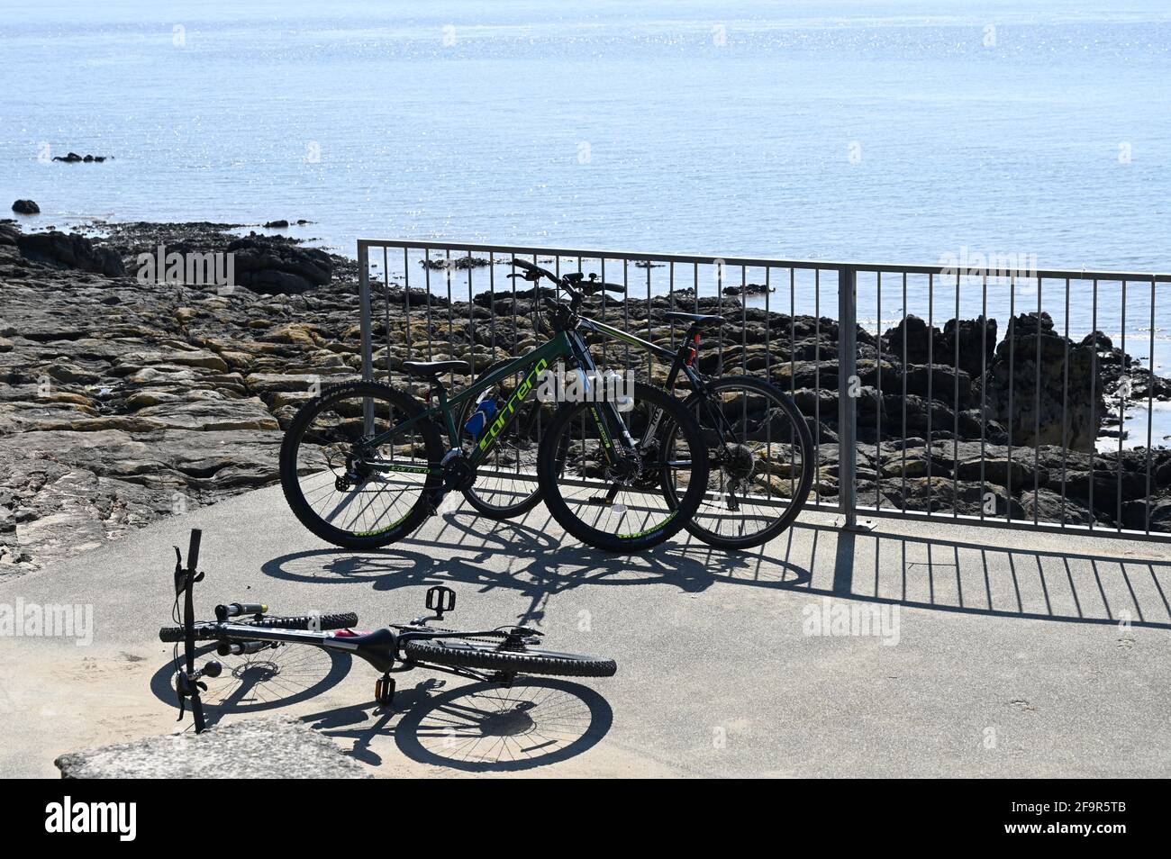 Barry Island, Wales, UK - April 17, 2021: Barry is a vibrant coastal ...
