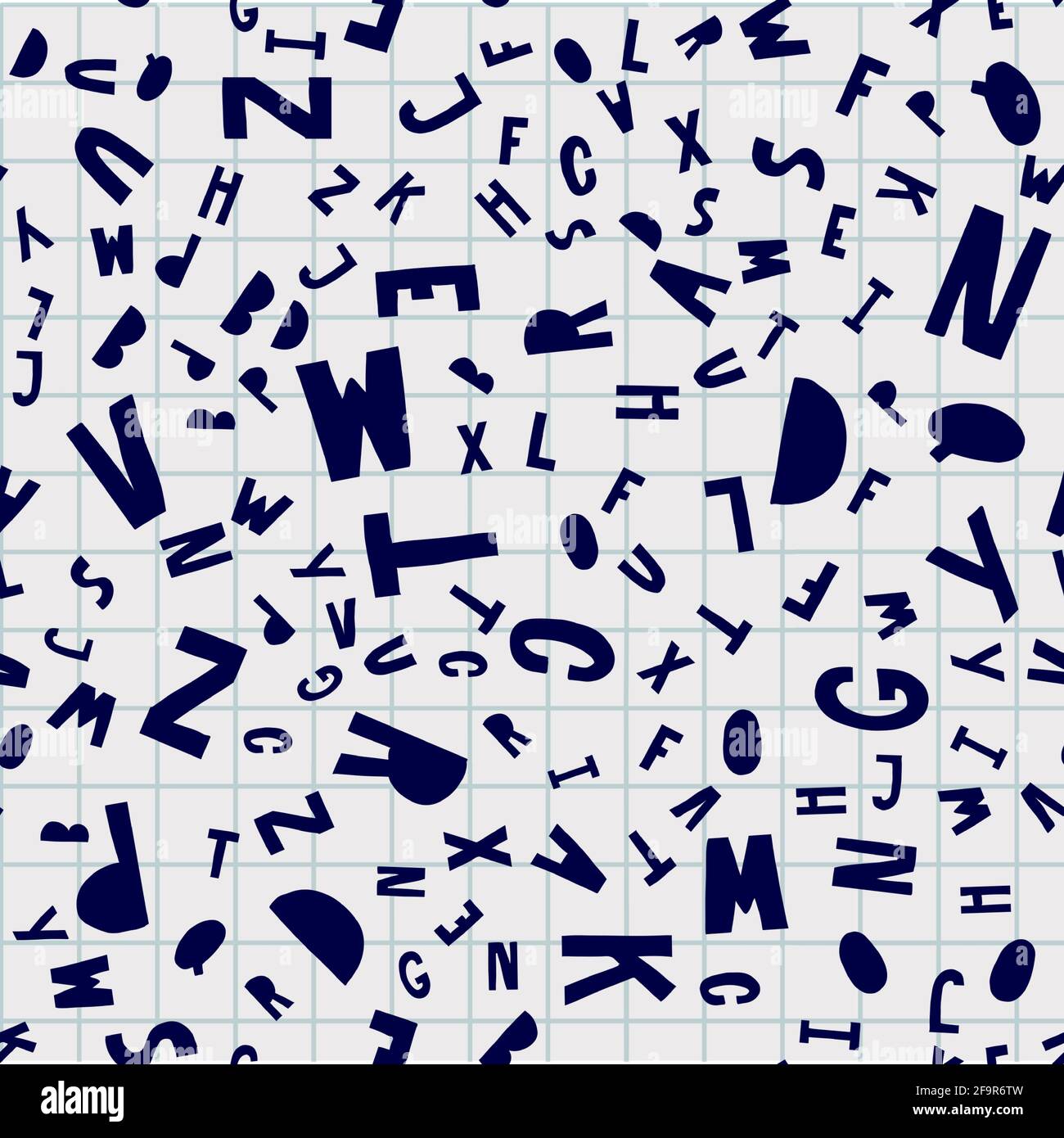 Abstract letters seamless pattern alphabet Stock Vector Image & Art - Alamy