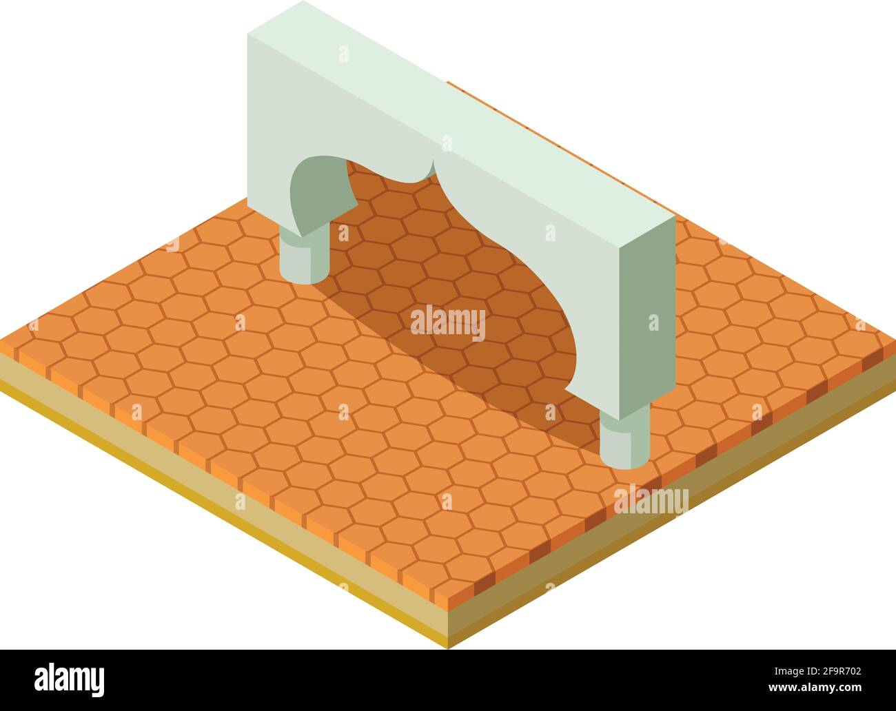 East arch icon. Isometric illustration of east arch vector icon for web ...
