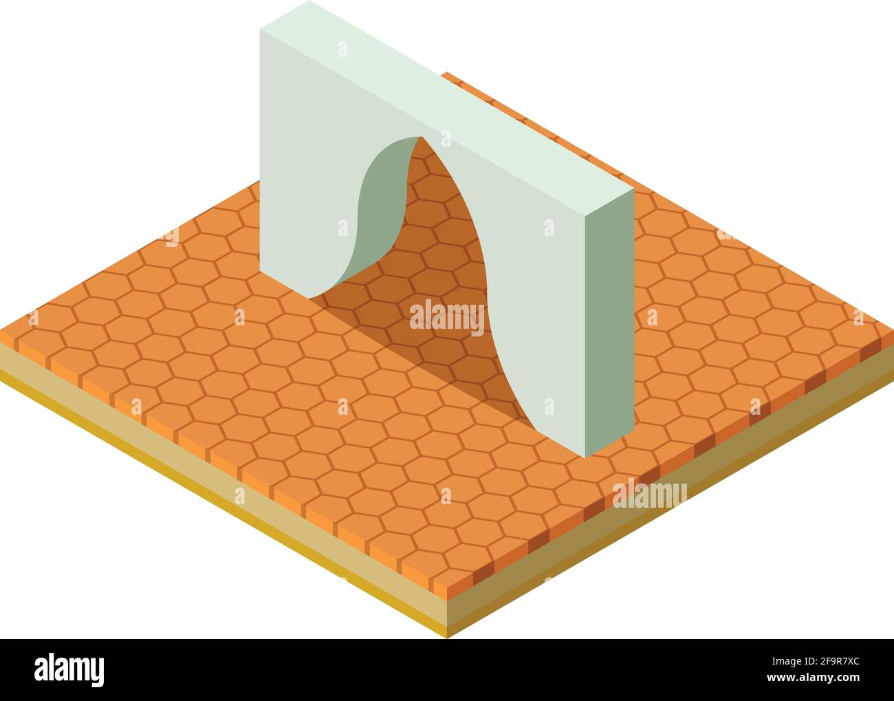 Decorative arch icon. Isometric illustration of decorative arch vector ...