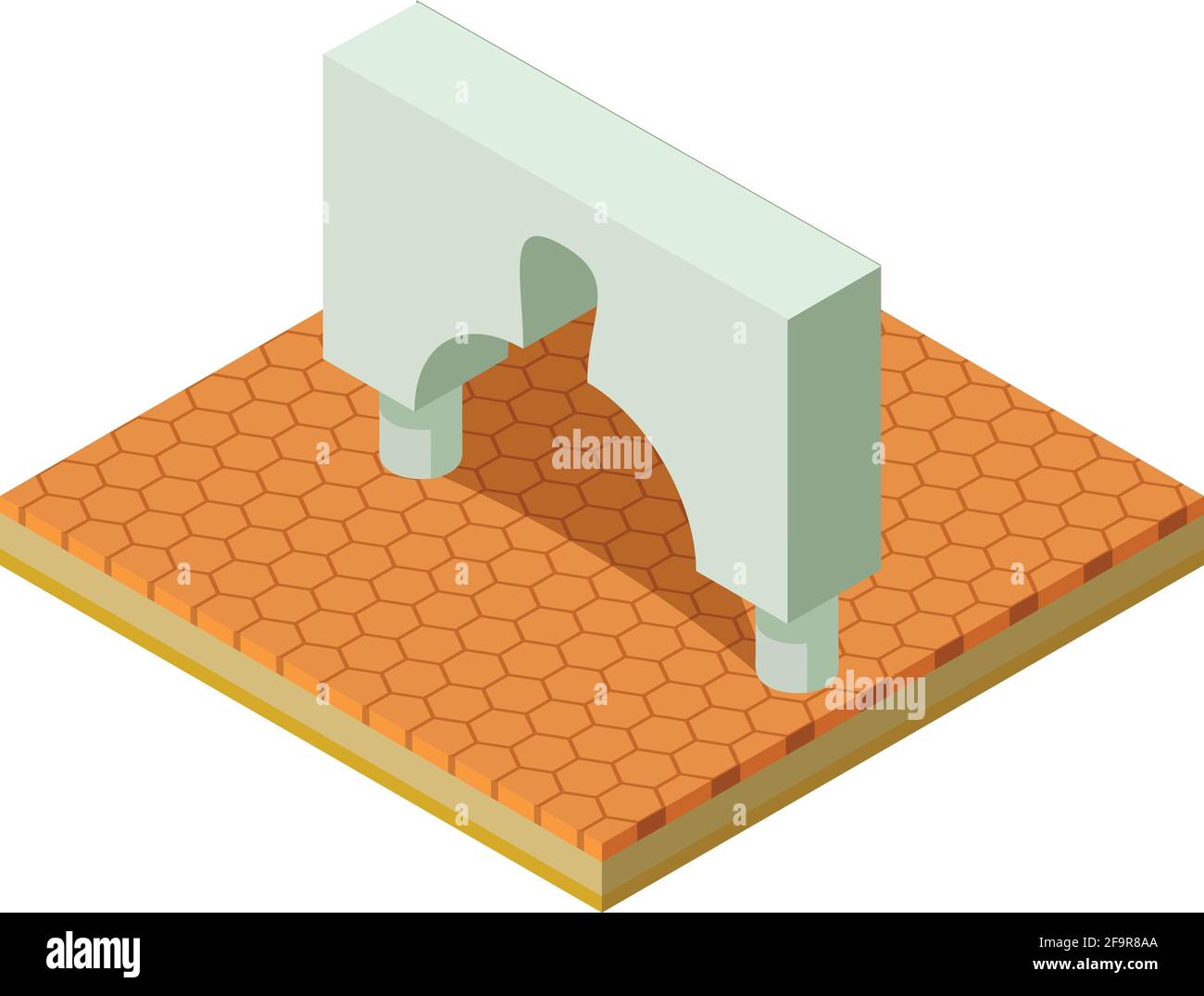 Architectural arch icon. Isometric illustration of architectural arch ...