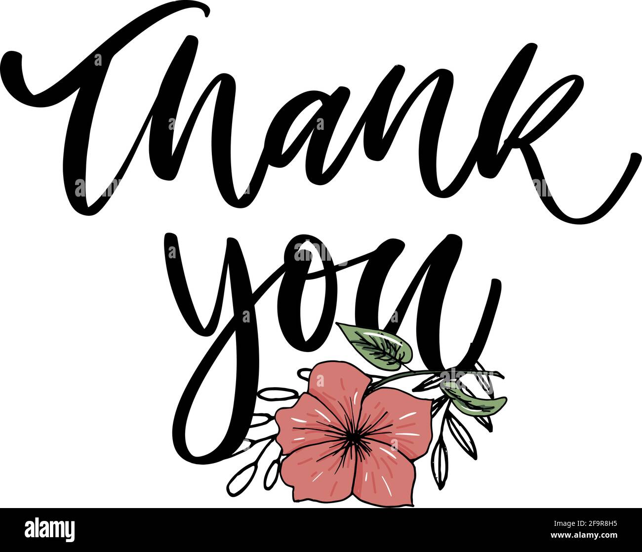 thank you Slogan print for textile t-shirt vector Stock Vector Image ...