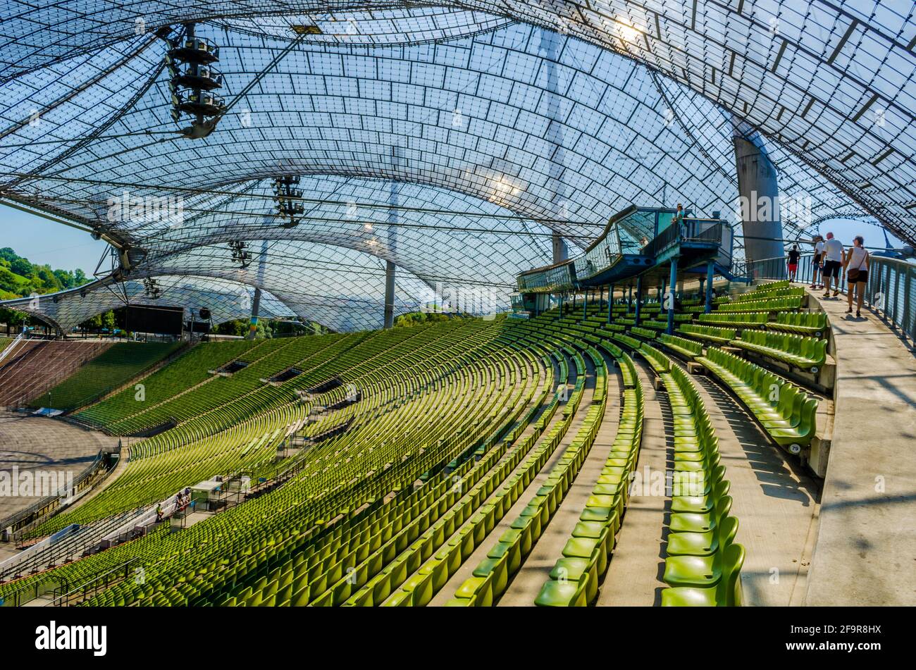 The olympic stadium in munich in Germany Stock Photo - Alamy
