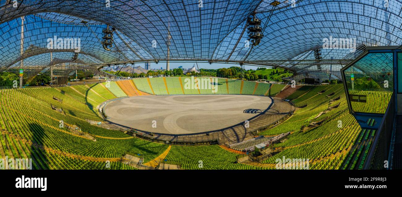 The olympic stadium in munich in Germany Stock Photo - Alamy