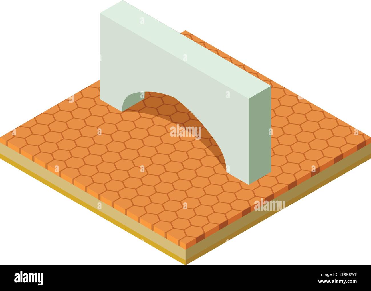 Ancient arch icon. Isometric illustration of ancient arch vector icon ...
