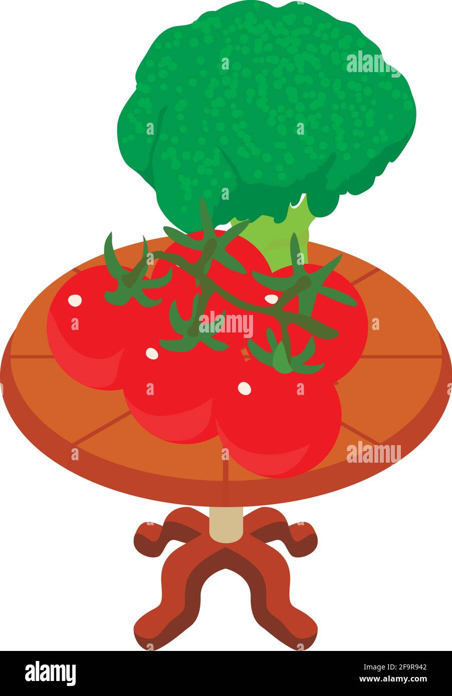 Vegetable food icon. Isometric illustration of vegetable food vector ...