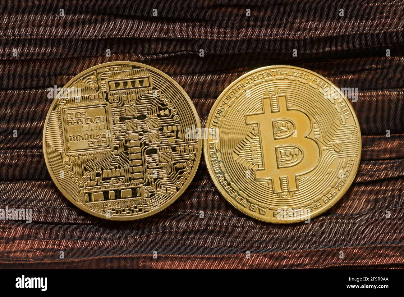 Bitcoin digital currency, coins Stock Photo - Alamy