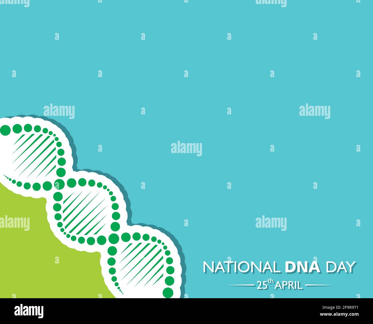 Vector illustration of National DNA day observed on April 25 Stock ...