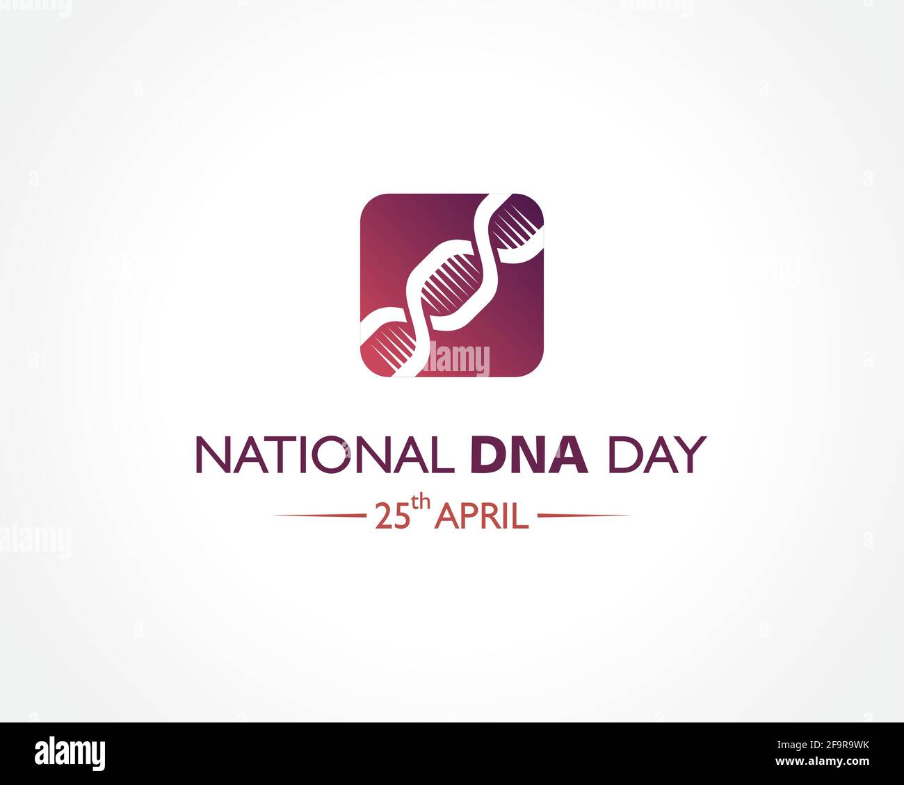 Vector illustration of National DNA day observed on April 25 Stock ...