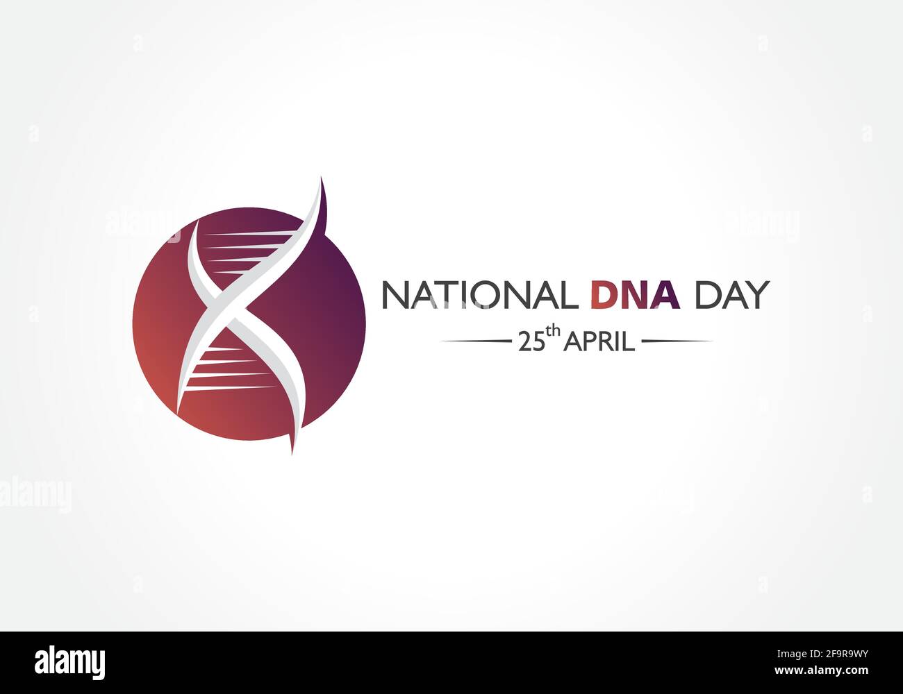 Vector illustration of National DNA day observed on April 25 Stock ...