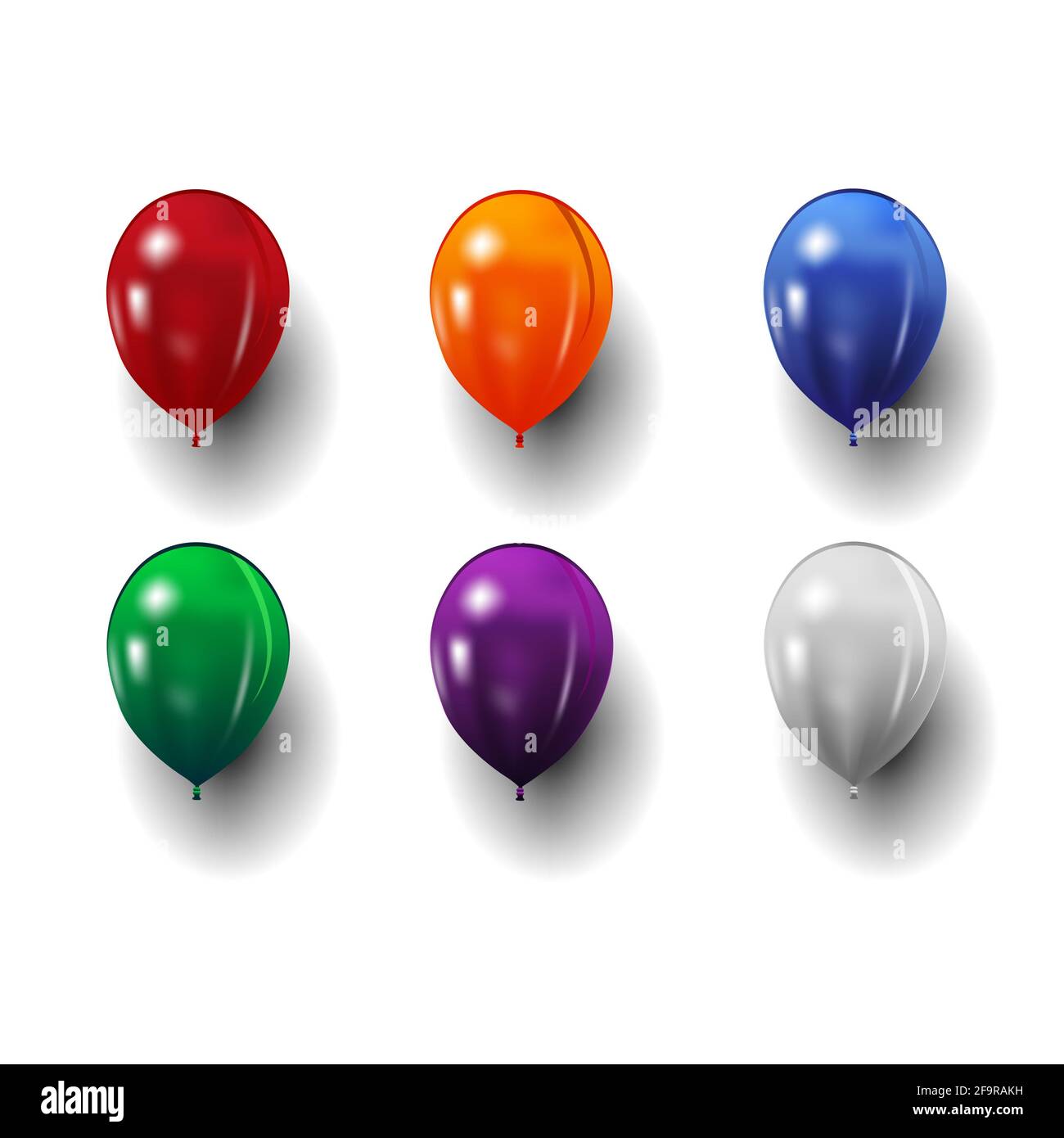 Vector set realistic blue Cut Out Stock Images & Pictures - Alamy