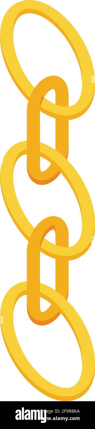 Chain icon. Isometric of Chain vector icon for web design isolated on ...
