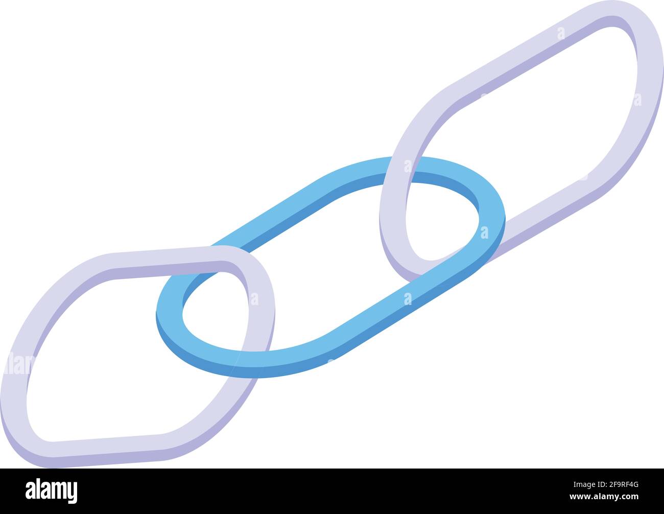 Chrome chain icon. Isometric of Chrome chain vector icon for web design ...