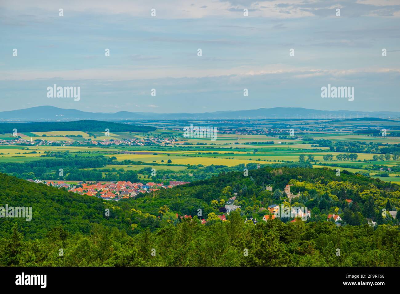 Aerial view of the hungarian city Sopron in close proximity of the ...
