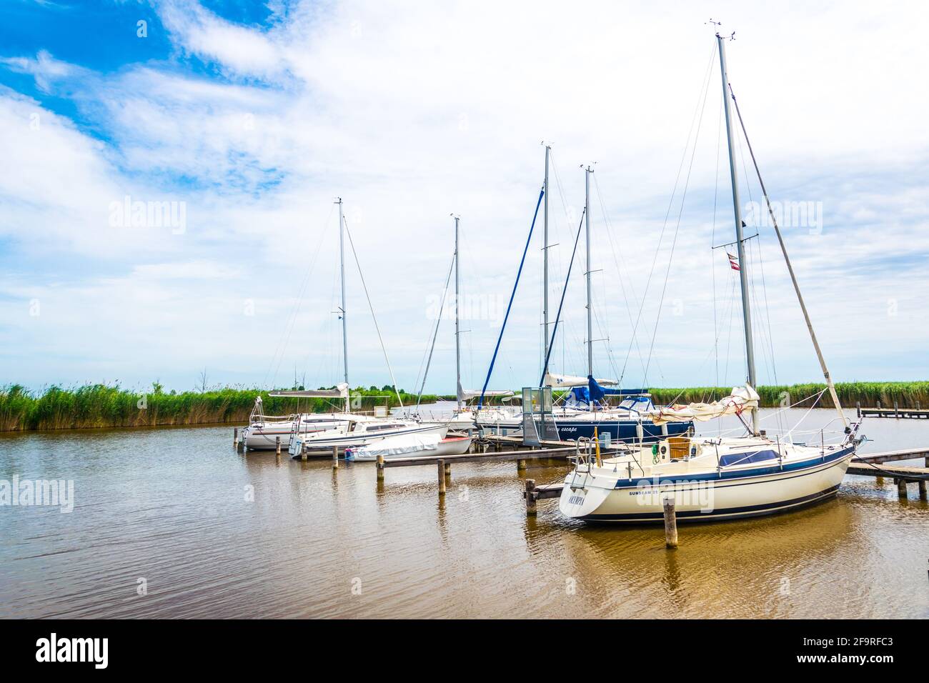 view of marina situated in rust in Austria Stock Photo - Alamy