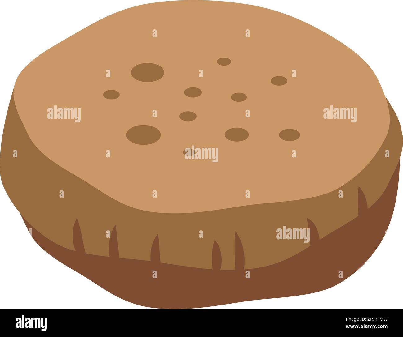 Pita bread icon. Isometric of Pita bread vector icon for web design ...