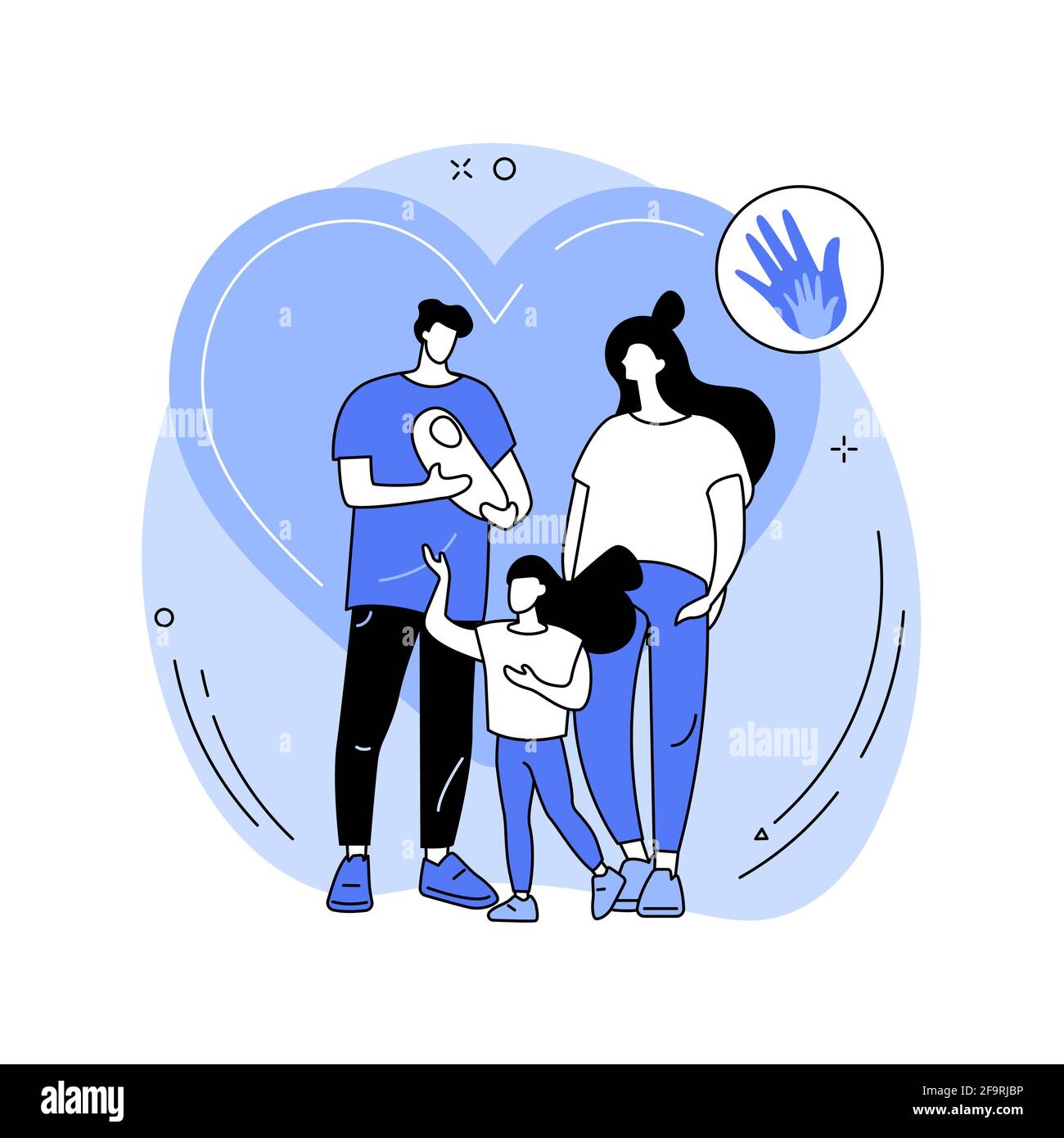 Parental responsibility abstract concept vector illustration Stock ...