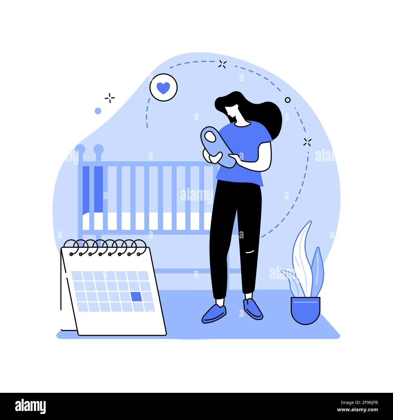 Maternity leave abstract concept vector illustration Stock Vector Image ...