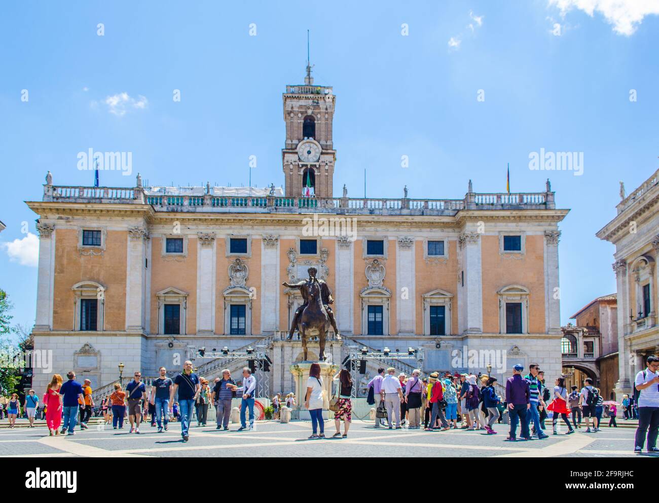 the Capitoline in Rome, Italy. Capitol Hill - one of the hills of ...