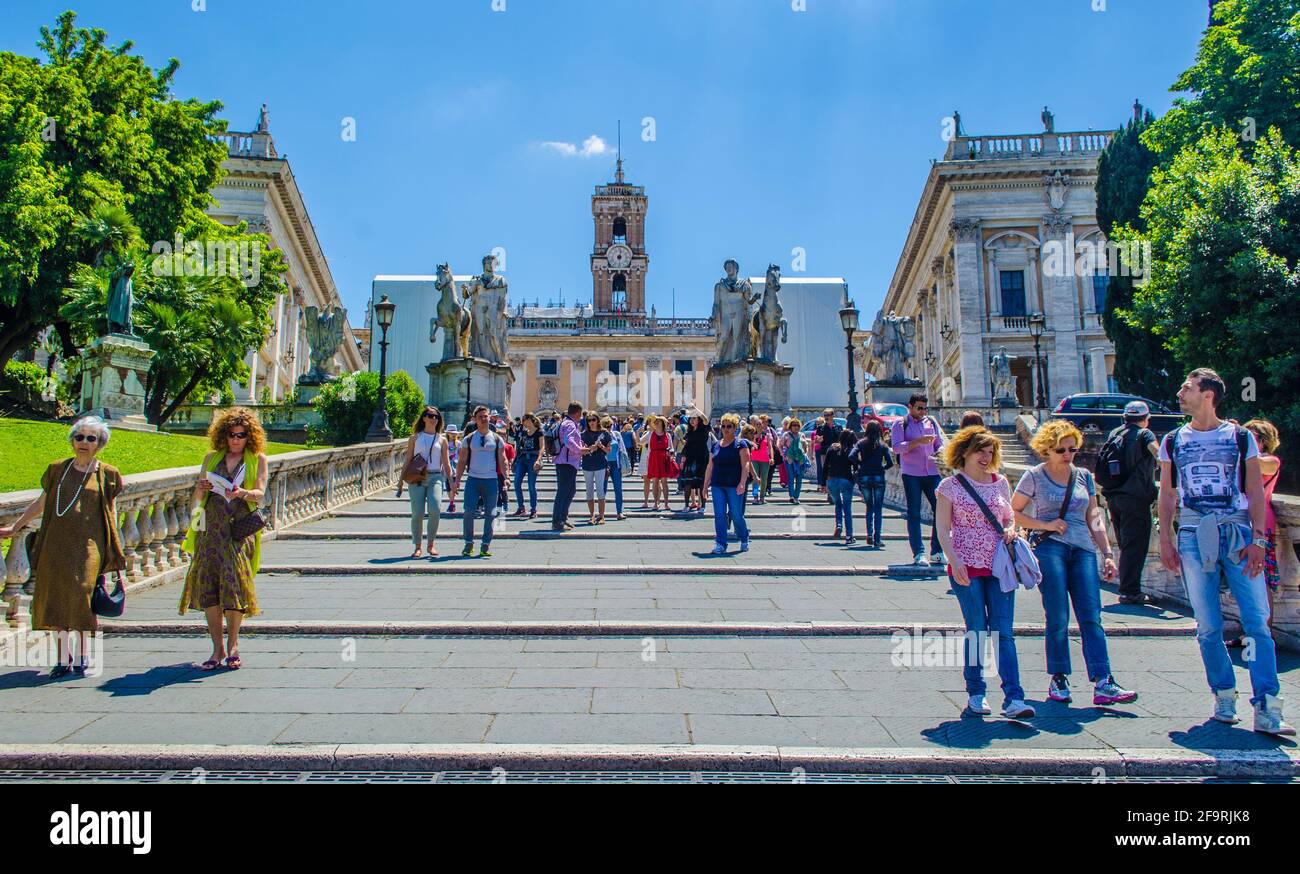 the Capitoline in Rome, Italy. Capitol Hill - one of the hills of ...