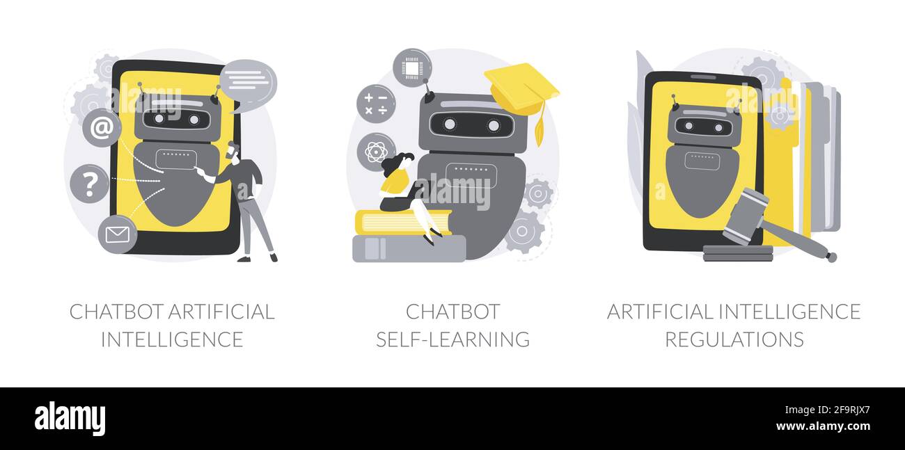 Machine learning abstract concept vector illustrations Stock Vector Image & Art - Alamy