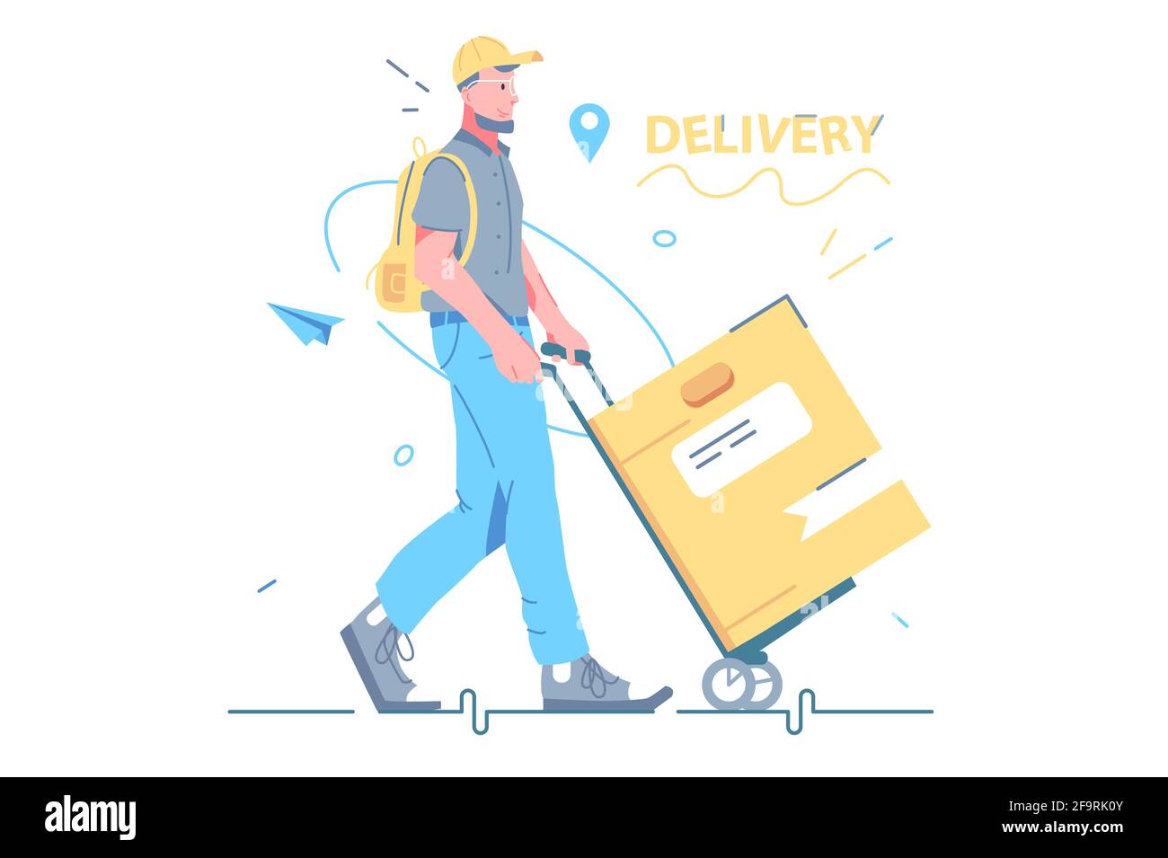 Deliver customer Stock Vector Images - Alamy