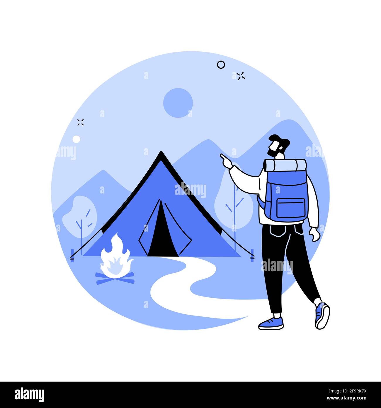 Summer Camping Abstract Concept Vector Illustration Stock Vector Image
