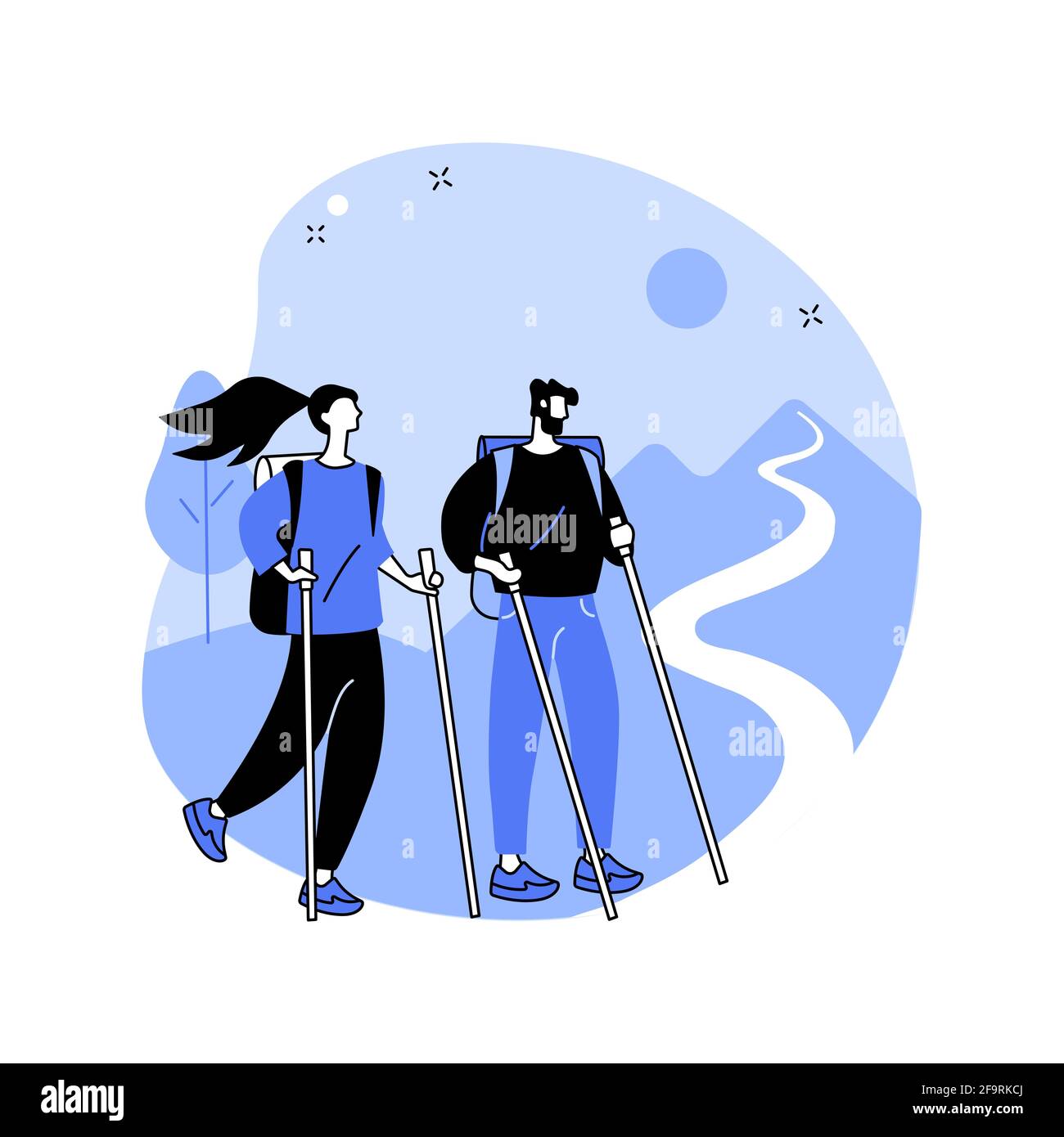 Summer Hiking Abstract Concept Vector Illustration Stock Vector Image