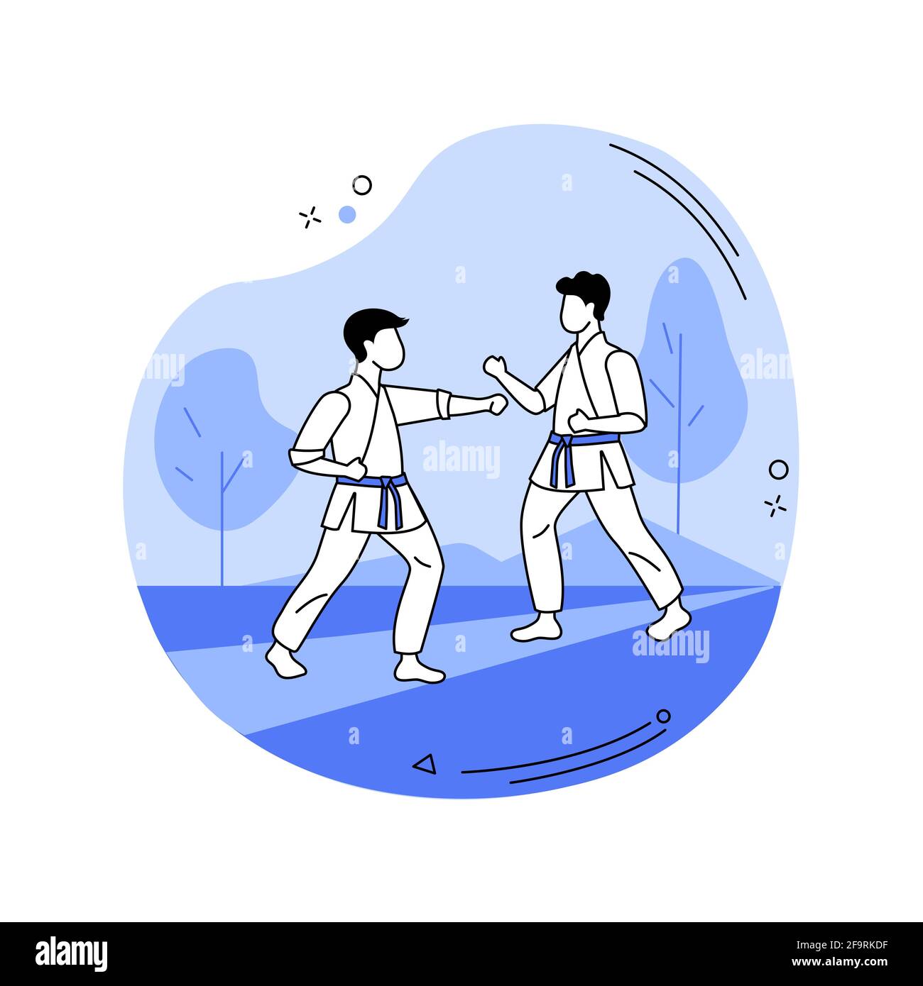 Karate camp abstract concept vector illustration Stock Vector Image ...