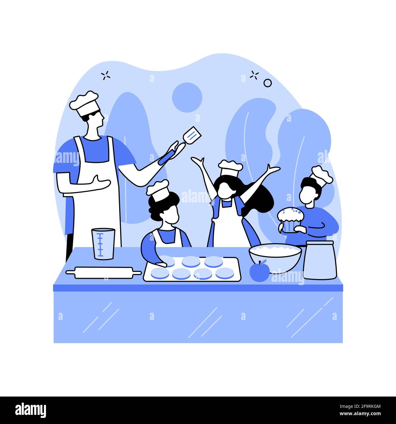 Cooking camp abstract concept vector illustration Stock Vector Image ...