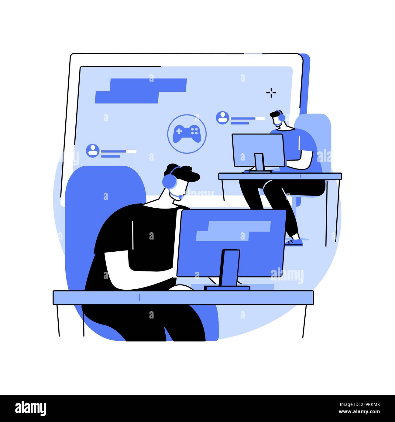 eSports collaboration abstract concept vector illustration Stock Vector ...