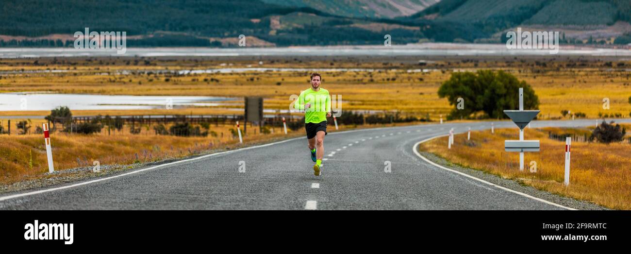 Man banner road hi-res stock photography and images - Alamy