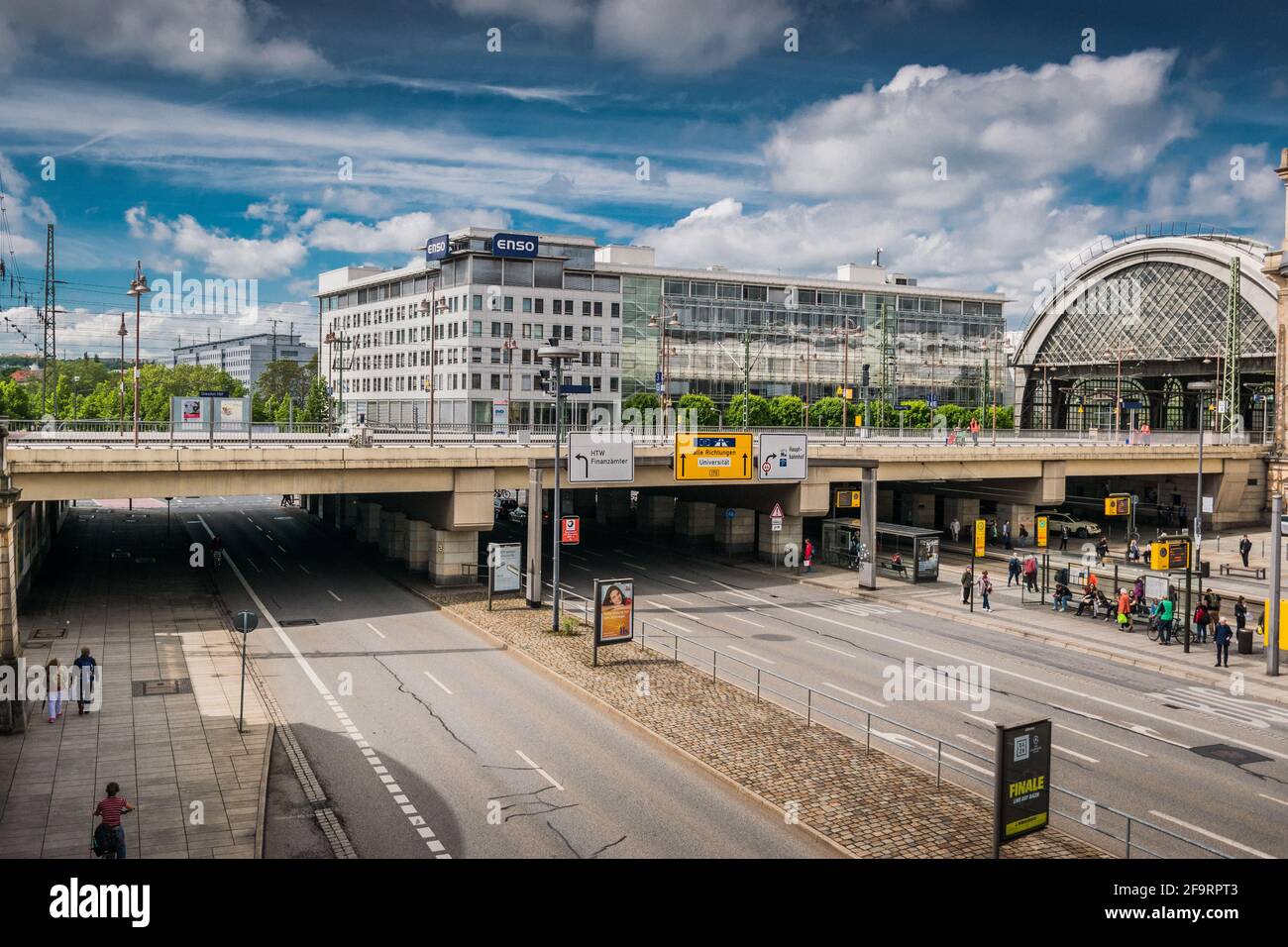 21 May 2019 Dresden, Germany - Dresden Hauptbahnhof - the main railway ...
