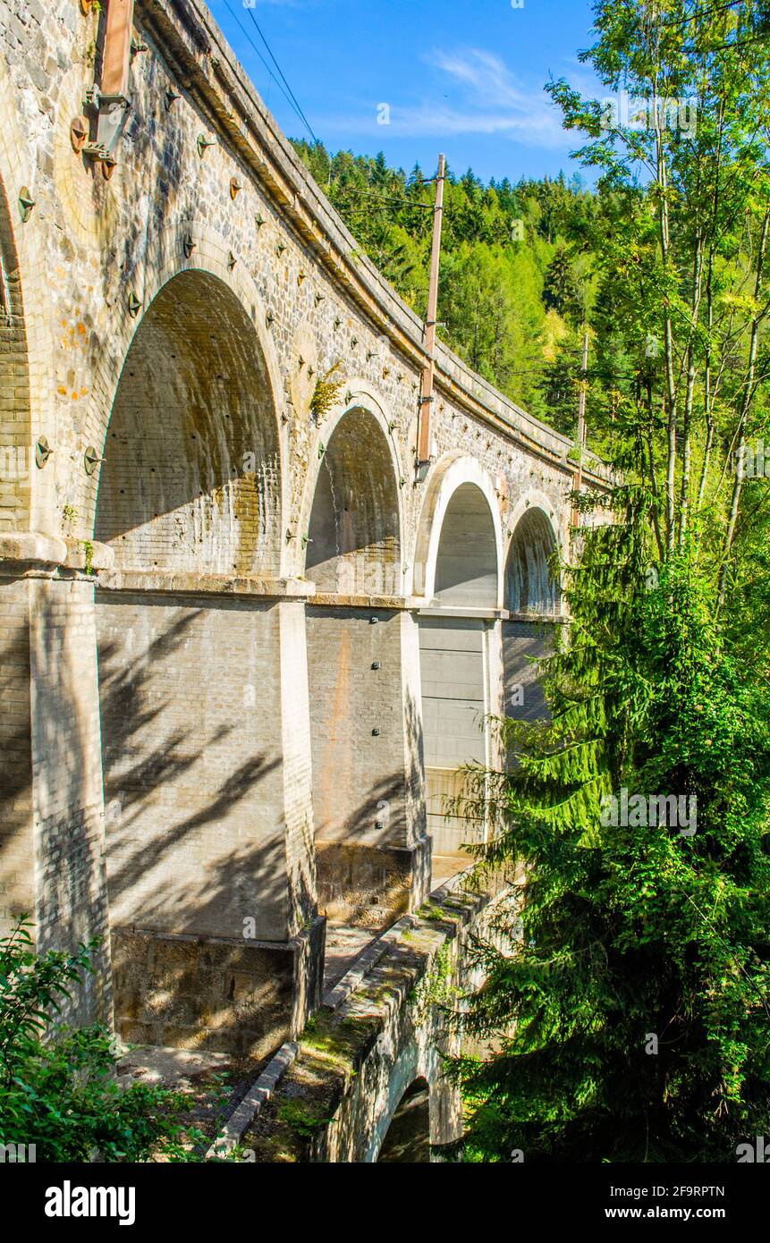 Train at semmeringbahn semmering rail hi-res stock photography and ...