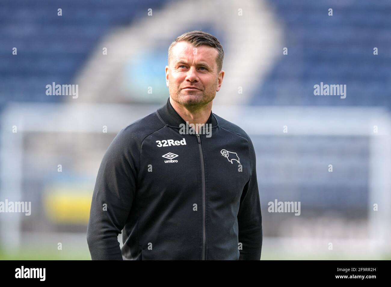 Shay Given first team coach at Derby County before the game Stock Photo ...