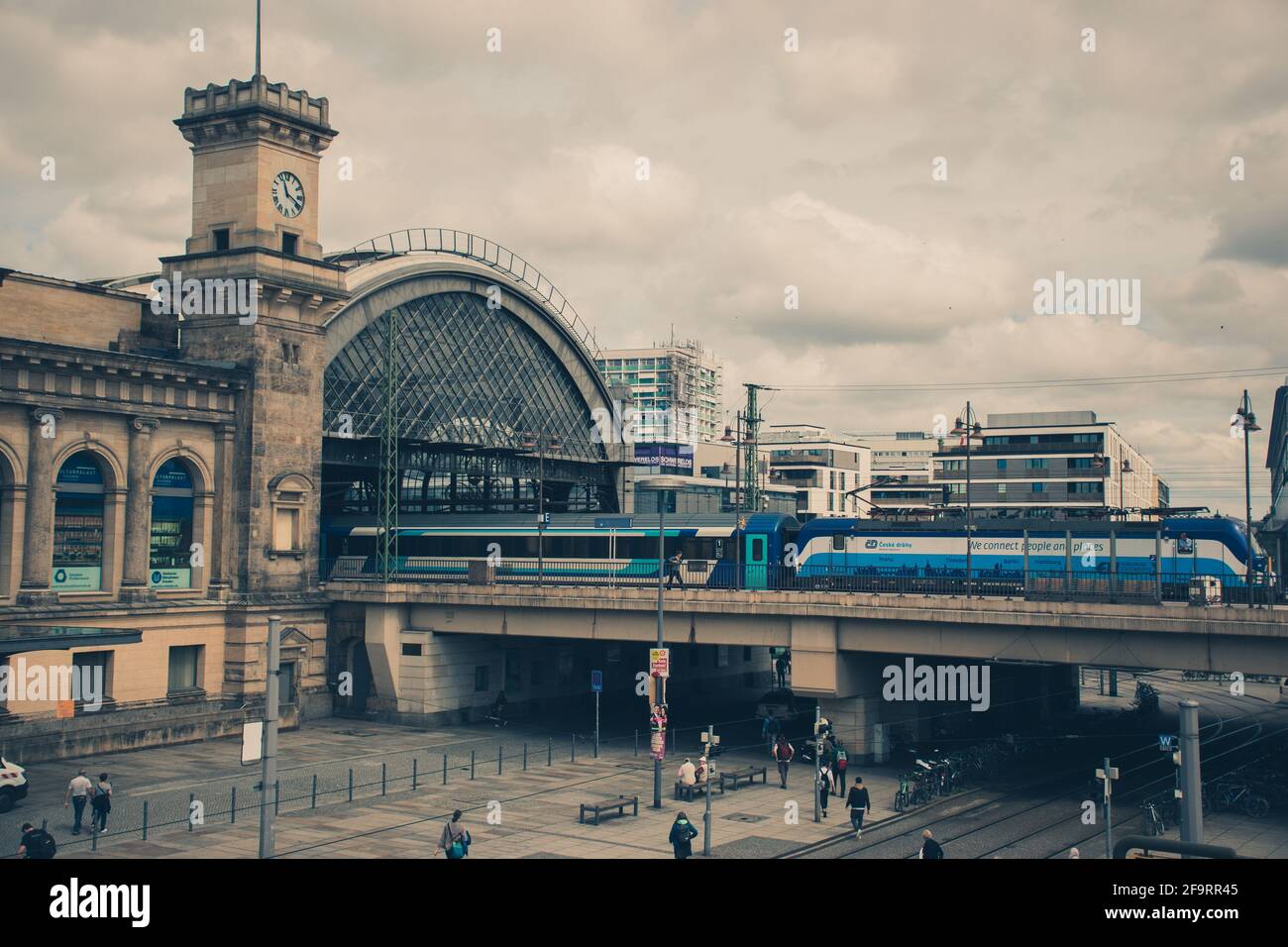 21 May 2019 Dresden, Germany - Dresden Hauptbahnhof - the main railway ...