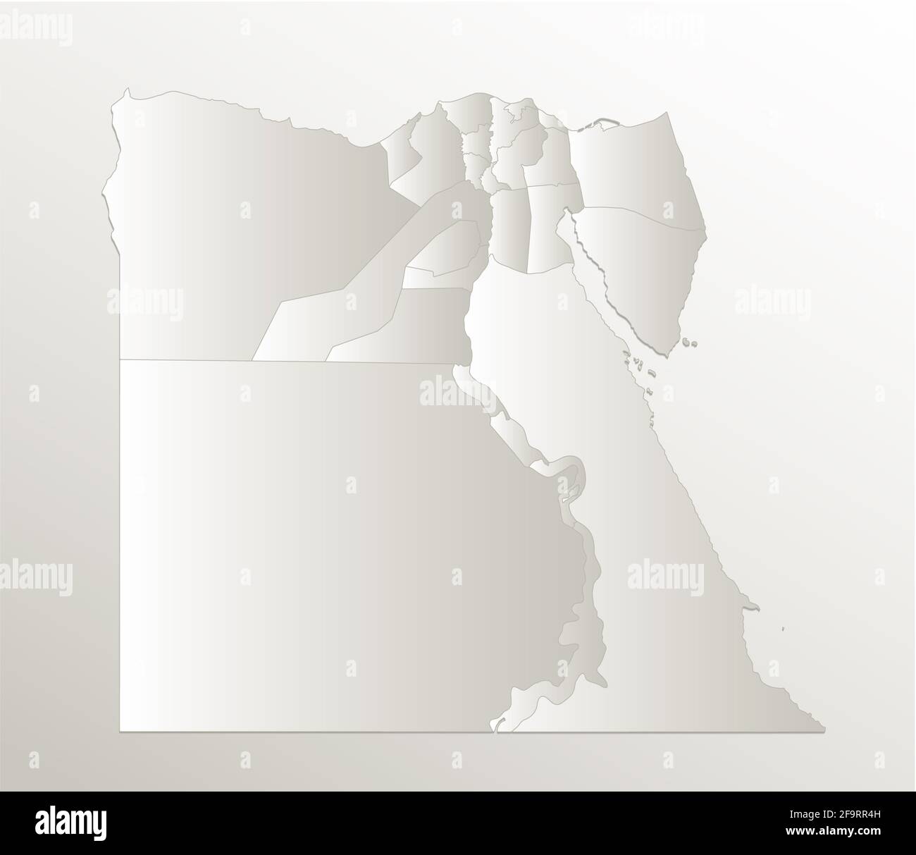 3d map illustration egypt map hi-res stock photography and images - Alamy