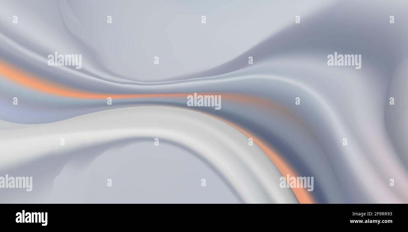 Web header background design in liquid metal and orange color flow ...