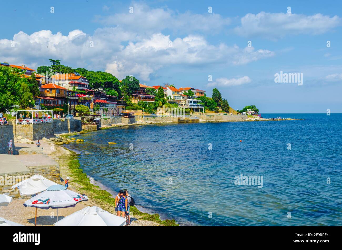 view of riverside of bulgarian coastal holiday town nessebar Stock ...