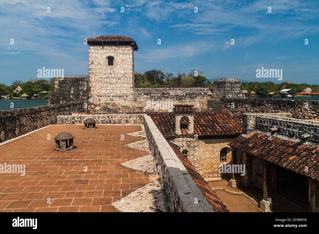 Castillo de San Felipe, Spanish colonial fort at the entrance to Lake ...