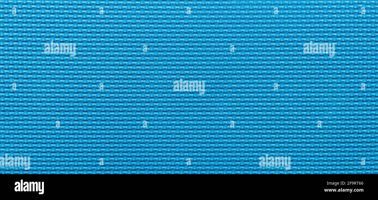 Fitness rubber mat texture. Ribbed surface of blue soft foam yoga mat ...