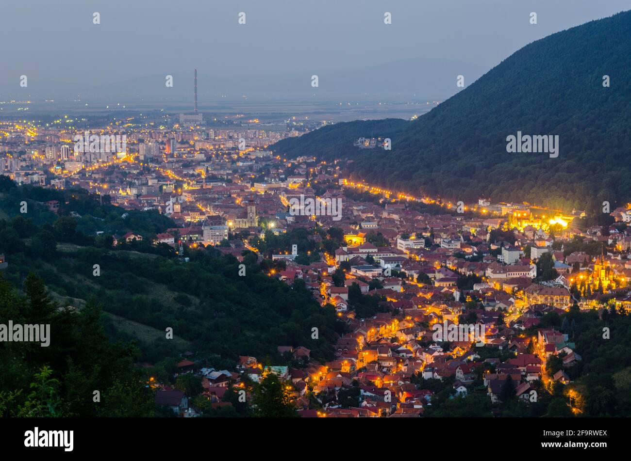 Hills aerial view of brasov hi-res stock photography and images - Alamy