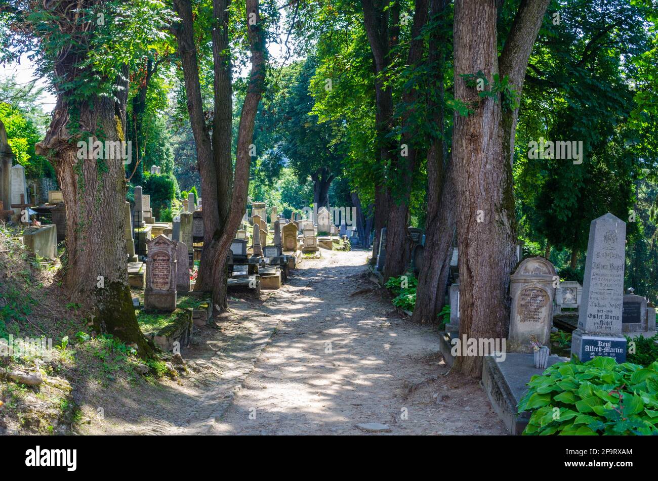 Old Evangelical Cemetery In Sighisoara, Romania Stock Photo - Alamy