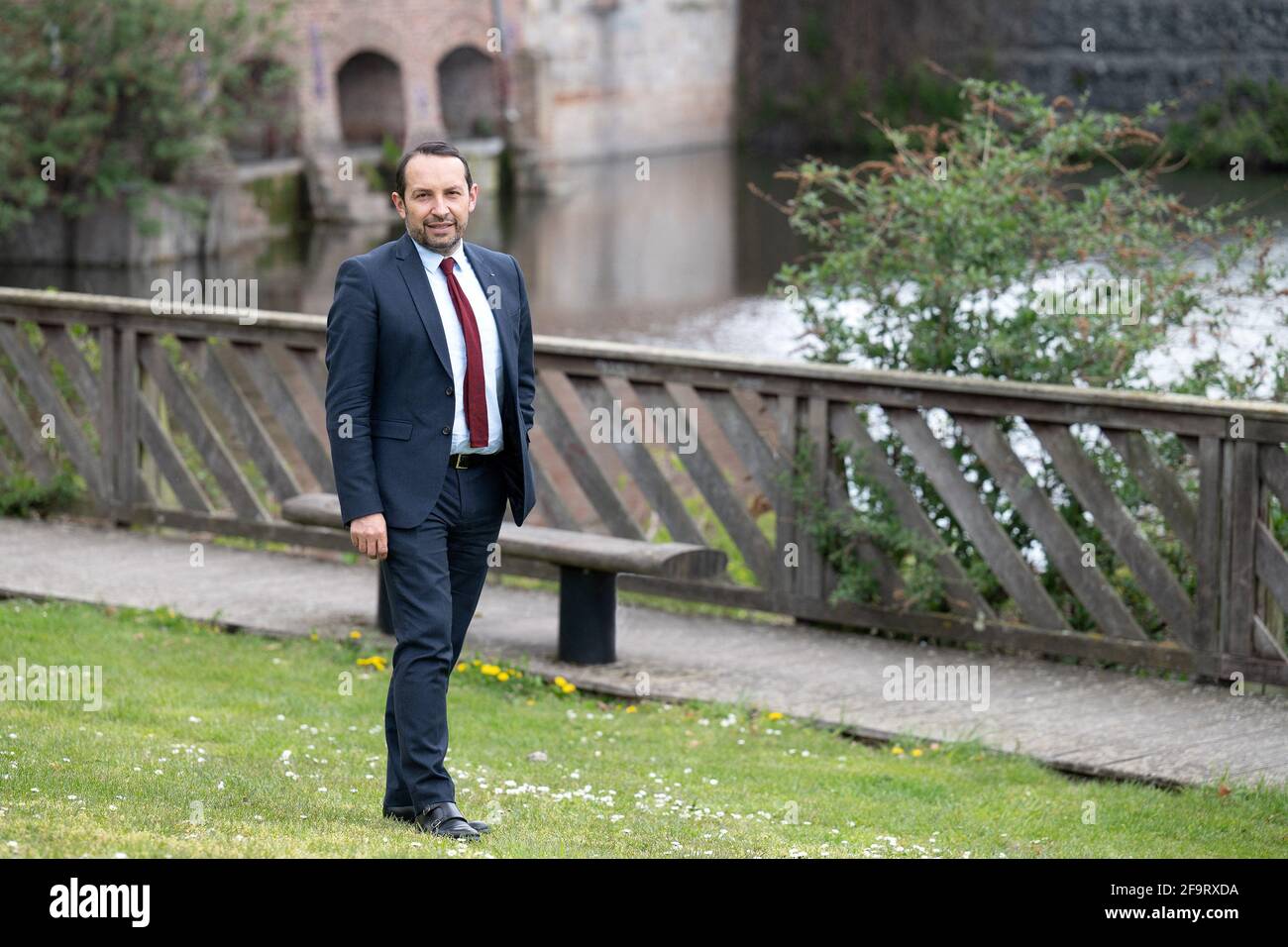 Deputy of the group Rassemblement National, Sebastien Chenu poses ...