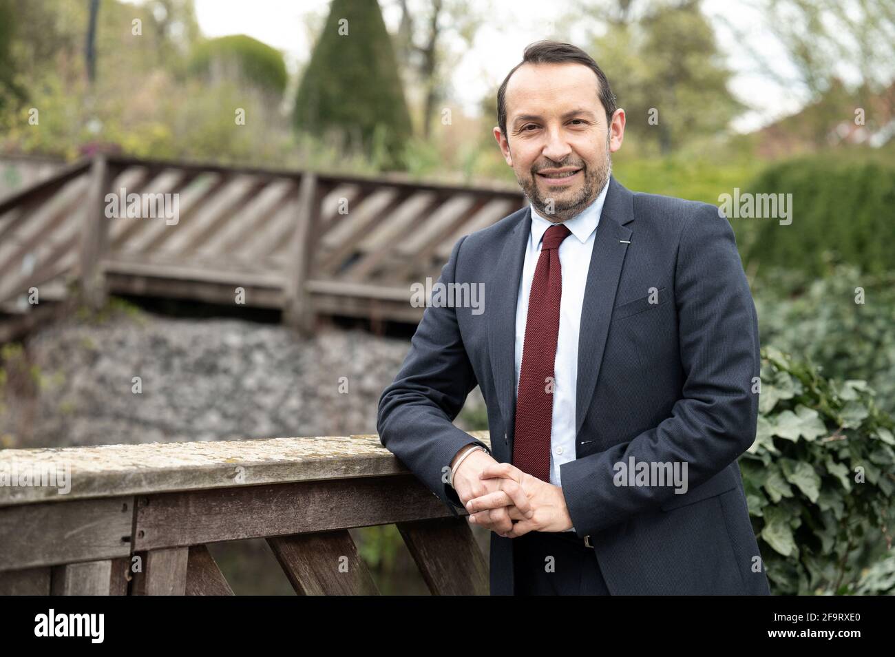 Deputy of the group Rassemblement National, Sebastien Chenu poses ...